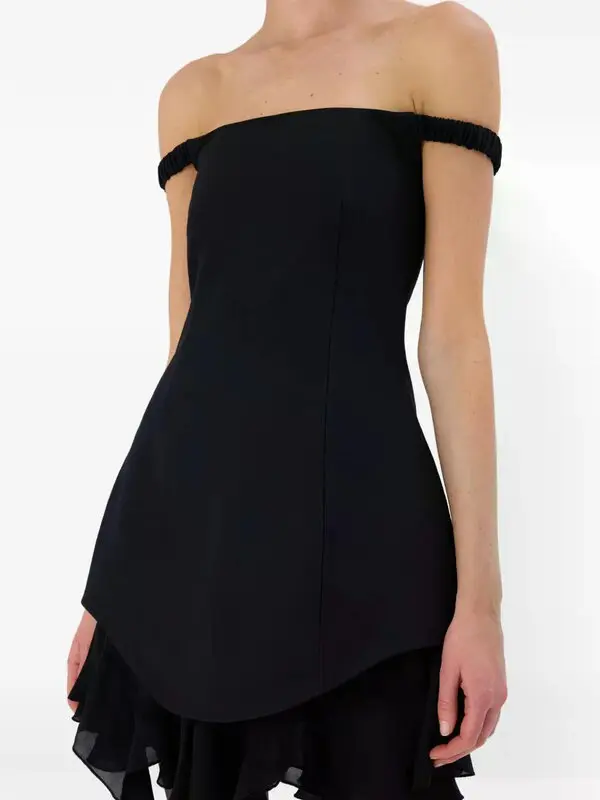 OCCLEUS Lavinia Off-shoulder Ruffled Mini Dress