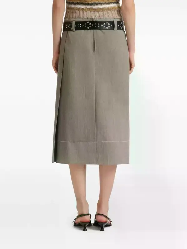 Marni Virgin Wool Midi Skirt