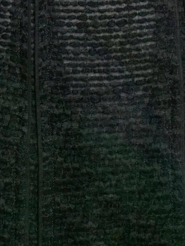 Prada Pleated Tweed Mini Skirt