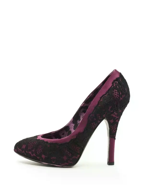 Dolce & Gabbana Lace Overlay Stiletto Pumps