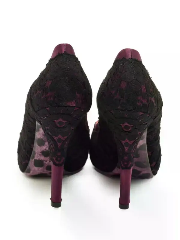 Dolce & Gabbana Lace Overlay Stiletto Pumps