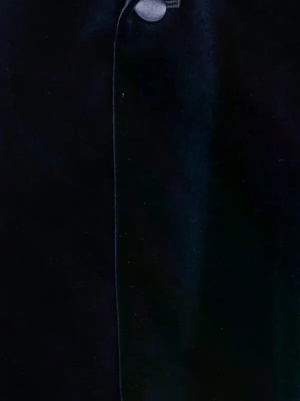 Saint Laurent Velvet-textured Blazer - Blue