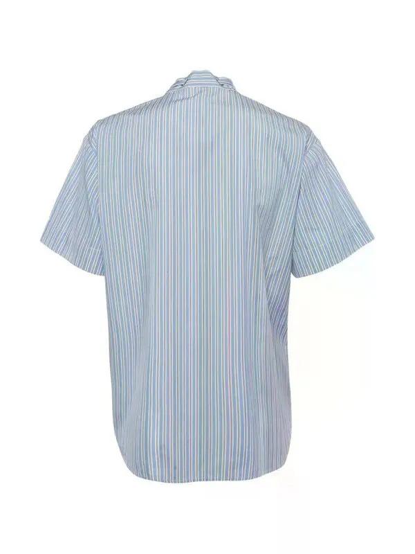 Sandro Vertical Stripe Neck-tie Shirt