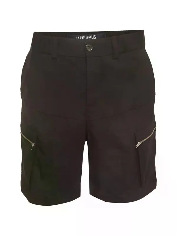 Jacquemus Le Papier Zip-pocket Shorts - Black