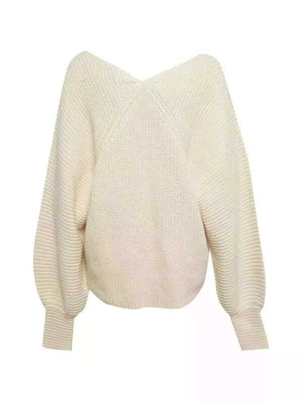 Polo Ralph Lauren Cream V-neck Long Sleeve Sweater