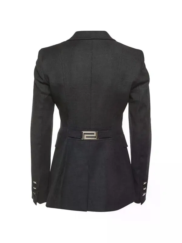 Versace Greca-detail Buckle Blazer