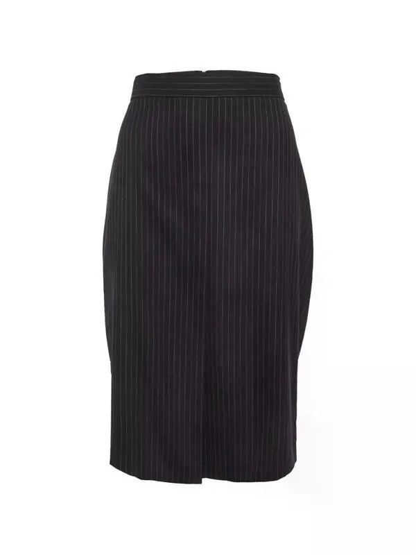 Max Mara Wool Pinstriped Pencil Skirt