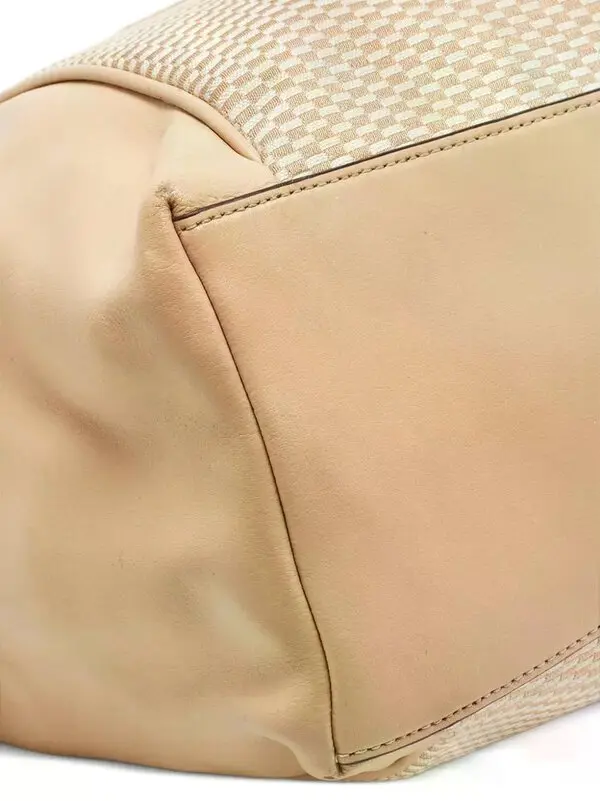 COACH Ava Canvas Calf Leather Tote Bag