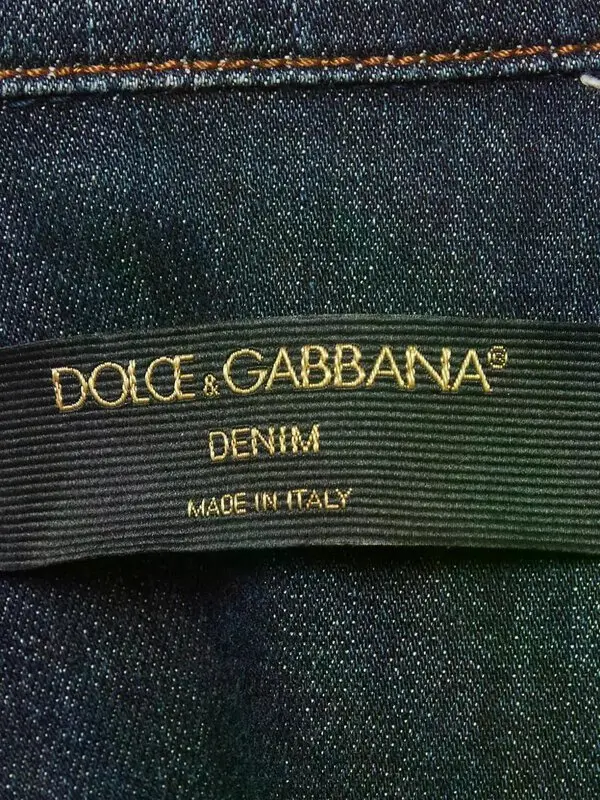 Dolce & Gabbana Denim Jacket With Faded Effect