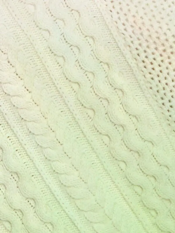 Burberry Cable Knit Crew Neck Sweater