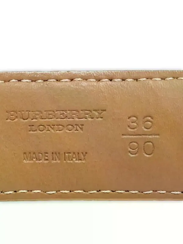 Burberry House Check Leather Belt