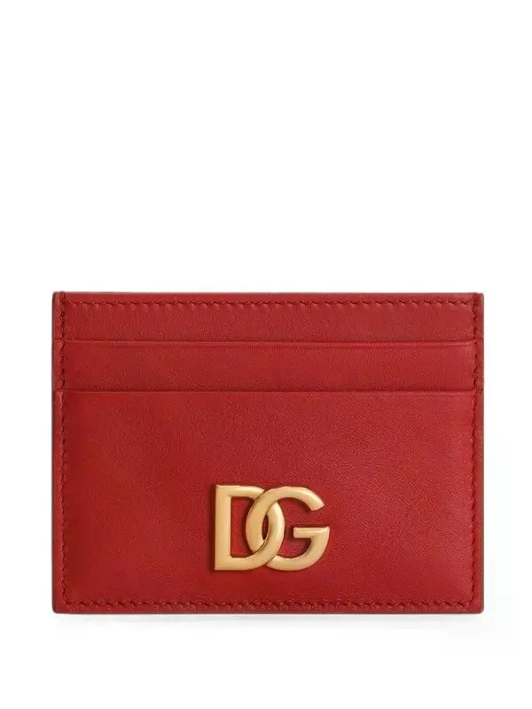 Dolce & Gabbana Calfskin Card Holder - Red