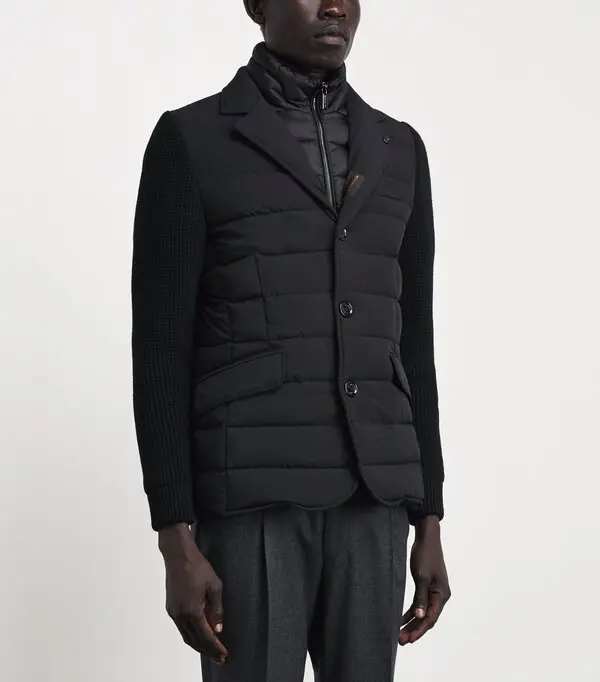 MOORER Rogers Hybrid Jacket - Black