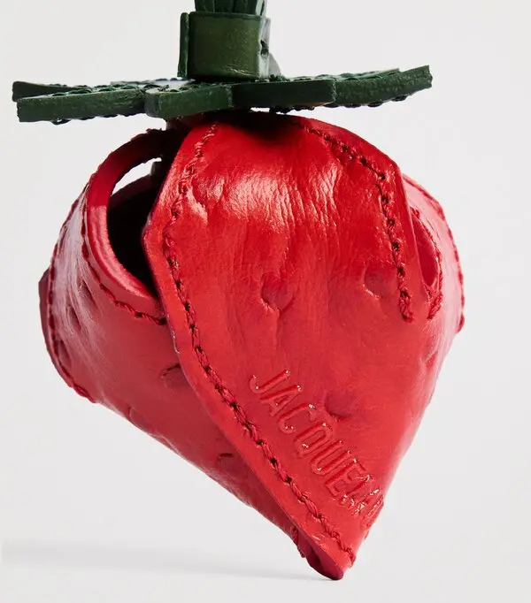 Jacquemus Leather Strawberry Bag Charm