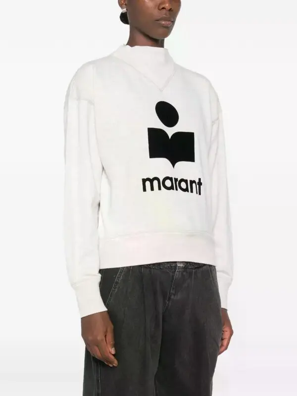 MARANT ETOILE Moby Logo-print Sweatshirt - Grey