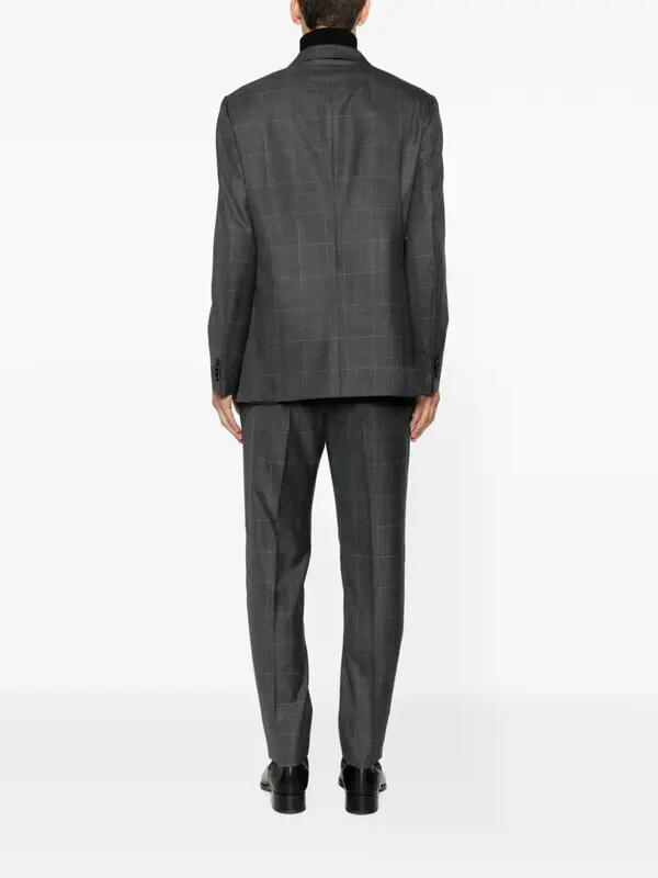 Caruso Check Double-breasted Suit