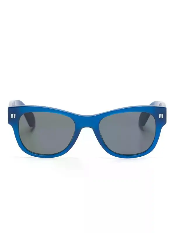 Off-White Moab Oval-frame Sunglasses - Blue