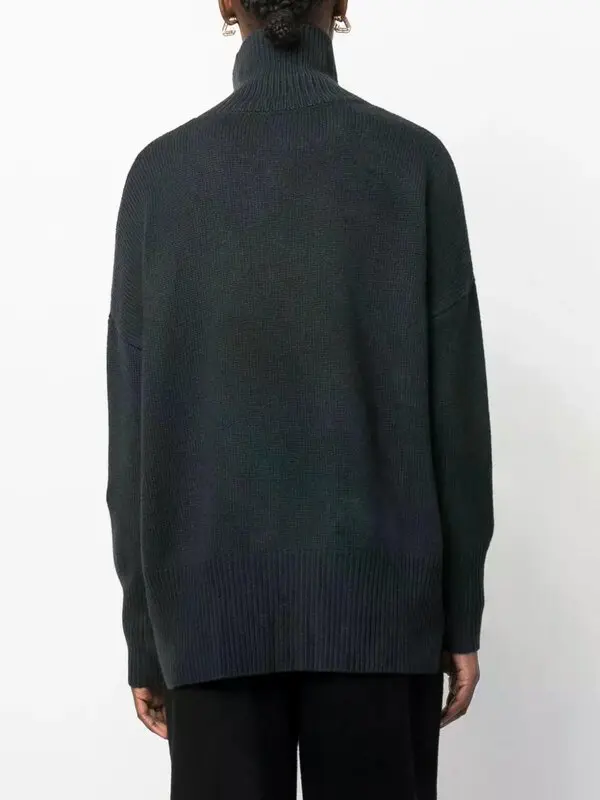 LISA YANG Funnel Neck Cashmere Jumper - Grey