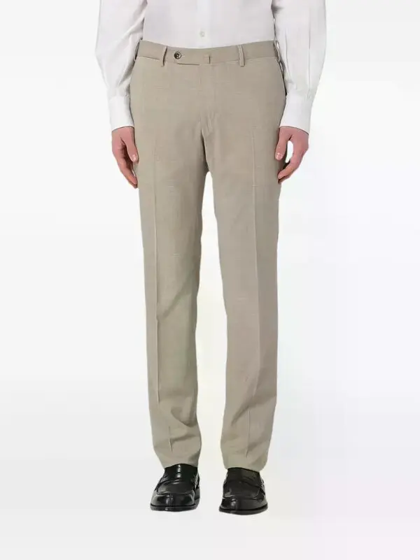 PT TORINO Tailored Pressed-crease Trousers