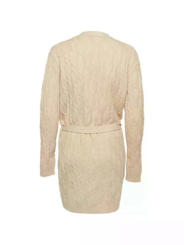 Max Mara Cable-knit Belted Cardigan