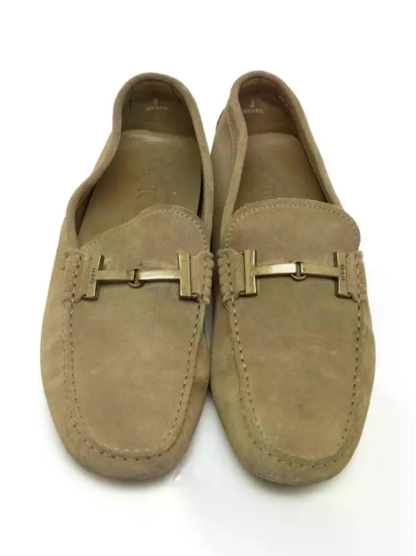 TOD'S Suede Double T Loafers