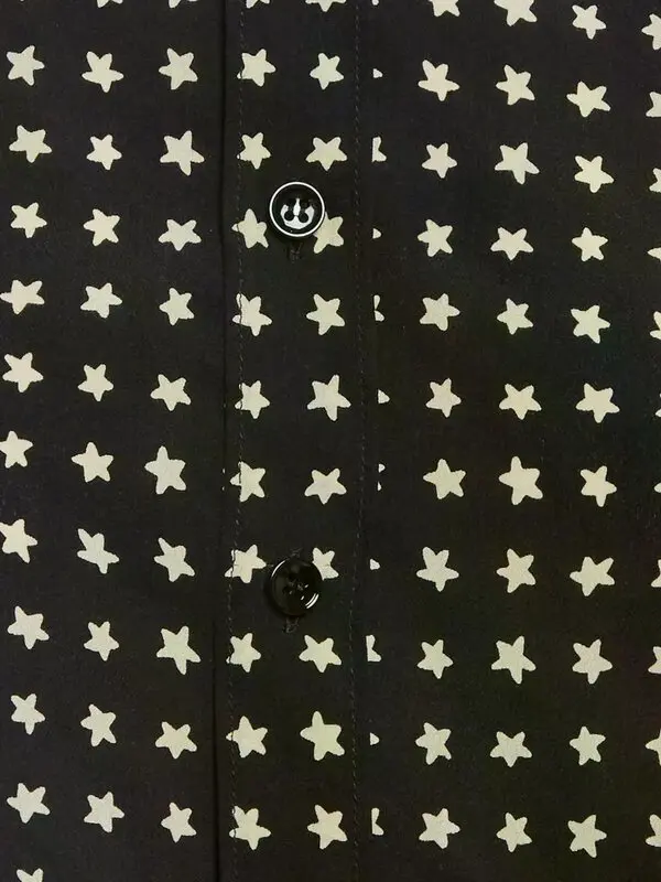 Saint Laurent Star Print Long Sleeve Shirt