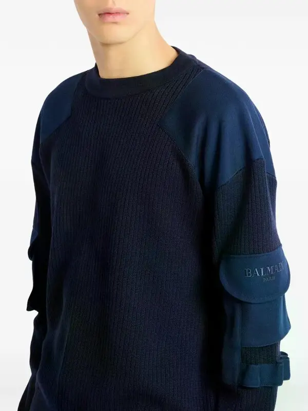 Balmain Wool Utility Jumper