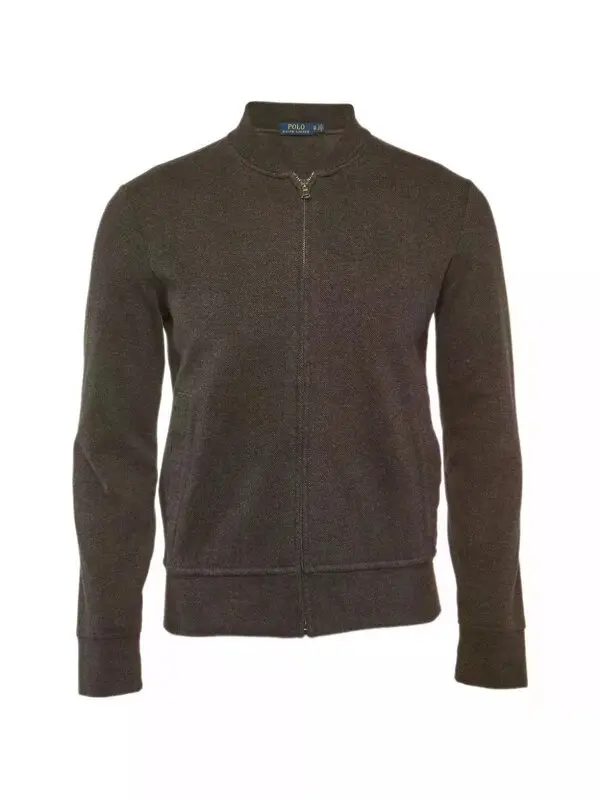 Polo Ralph Lauren Herringbone Zip-up Sweater - Grey