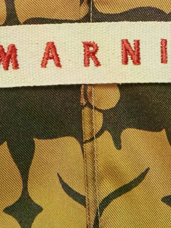 Marni Graphic Print Silk Blouse