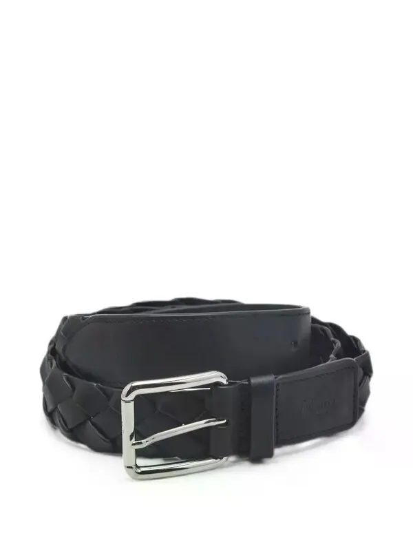 Mulberry M Buckle Woven Belt - Black