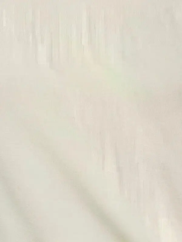 Max Mara Cream Jersey Crew Neck T-shirt 3/4 Sleeve