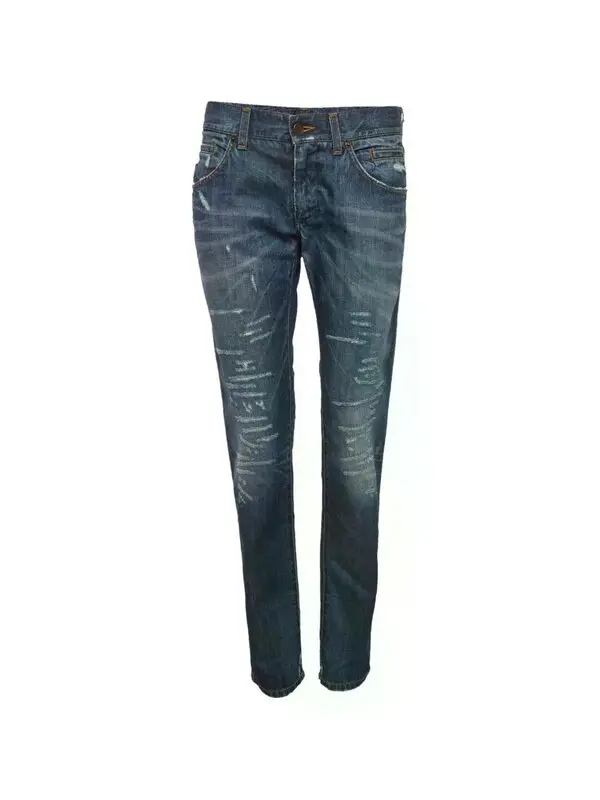 Dolce & Gabbana Distressed Slim-fit Jeans