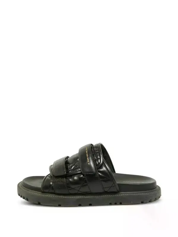 Dior D-wander Quilted Leather Sandals - Black