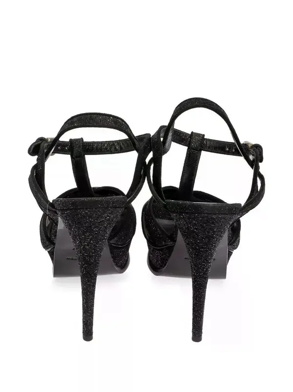 Saint Laurent Tribute Platform Sandals - Red