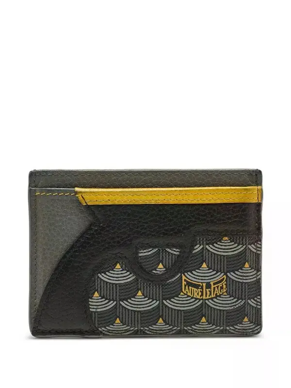 FAURÉ LE PAGE Gangsta Scale-pattern Card Holder - Grey
