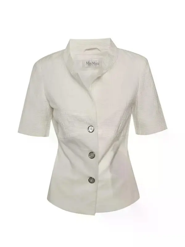 Max Mara Short Sleeve Panelled Top