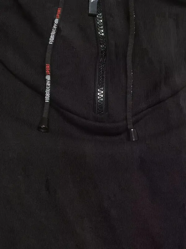 Roberto Cavalli Sleeveless Drawstring Hoodie