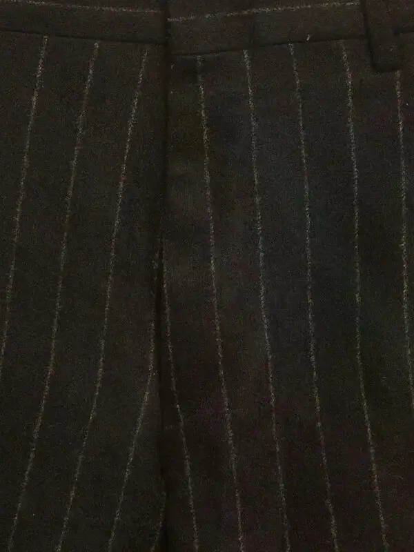 Dior Pinstripe Straight-leg Trousers - Black