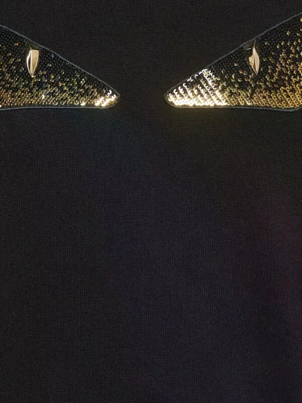 Fendi Monster Eye Sequin Sweater