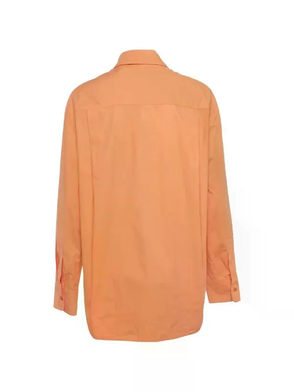 THE FRANKIE SHOP Oversized High-low Cotton Shirt