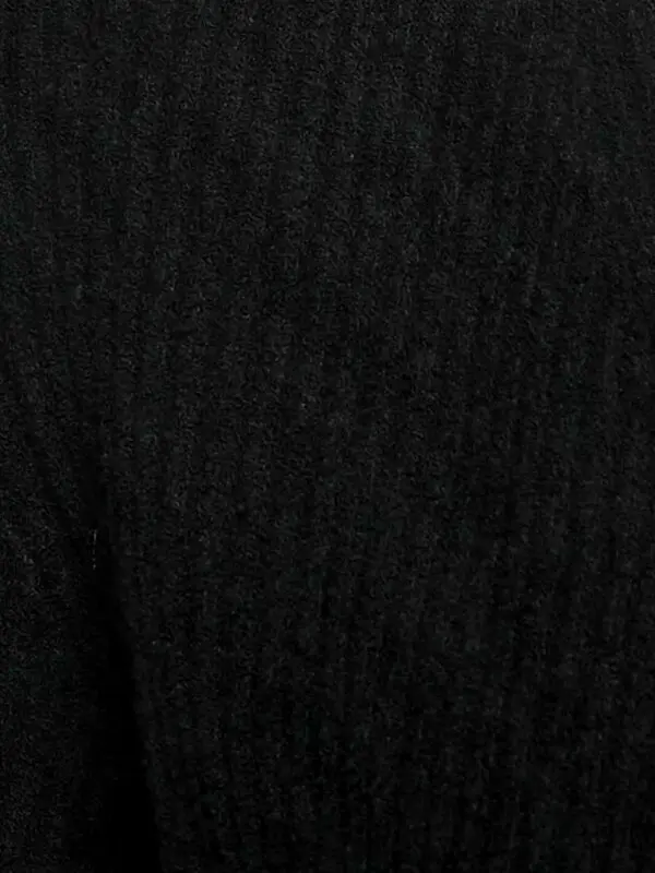 Jacquemus Twisted Rib Knit Cardigan - Black