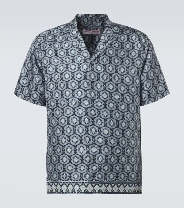 Orlebar Brown Maitan Printed Silk Shirt