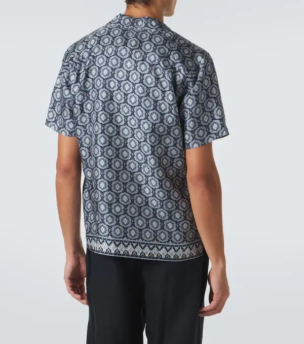 Orlebar Brown Maitan Printed Silk Shirt