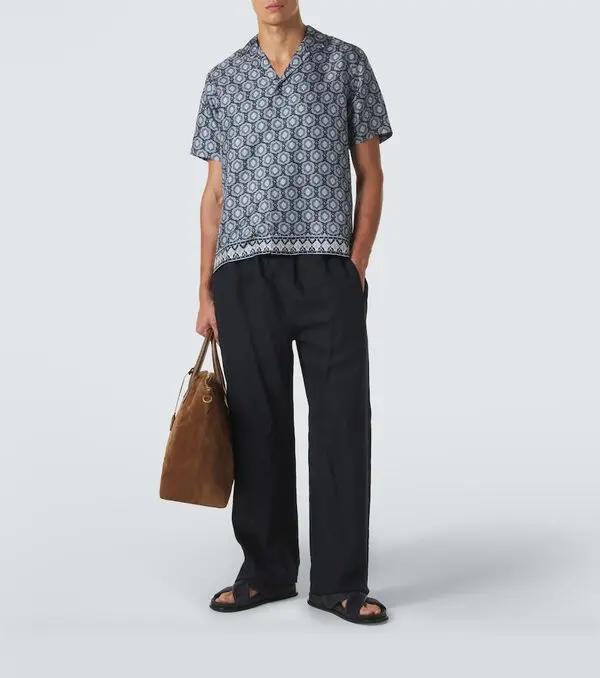 Orlebar Brown Maitan Printed Silk Shirt