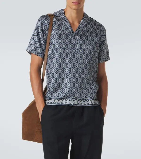 Orlebar Brown Maitan Printed Silk Shirt