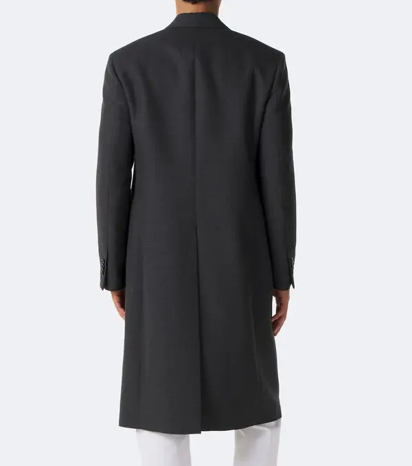 LARDINI Double-breasted Wool-blend Coat
