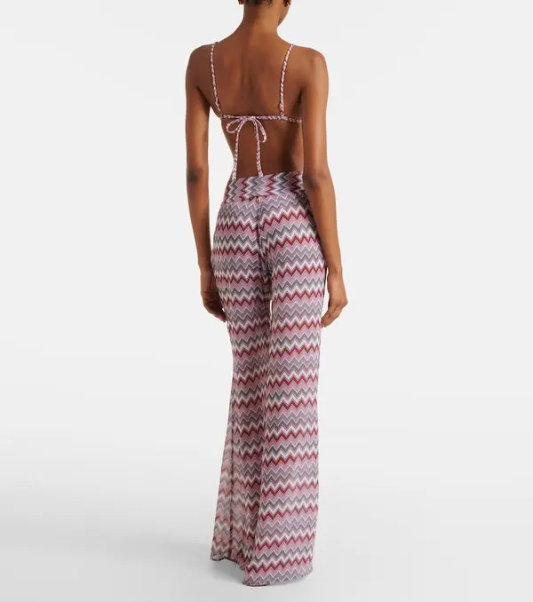 BANANHOT Bowie Chevron Flared Pants