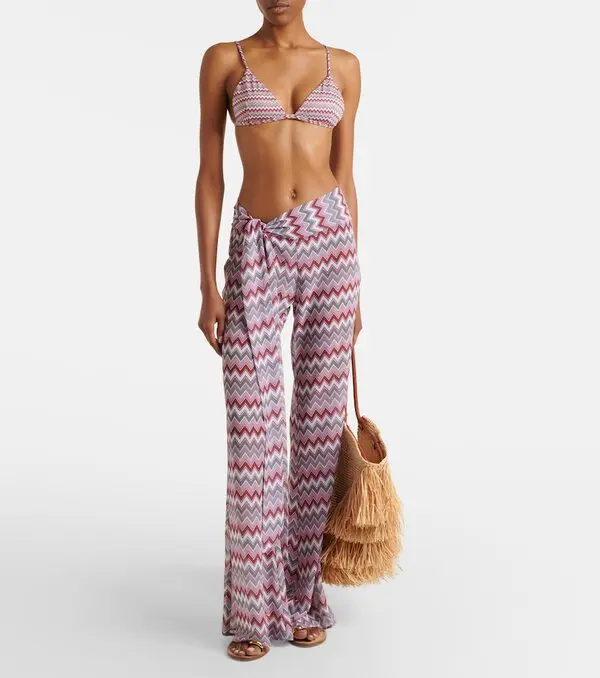 BANANHOT Bowie Chevron Flared Pants