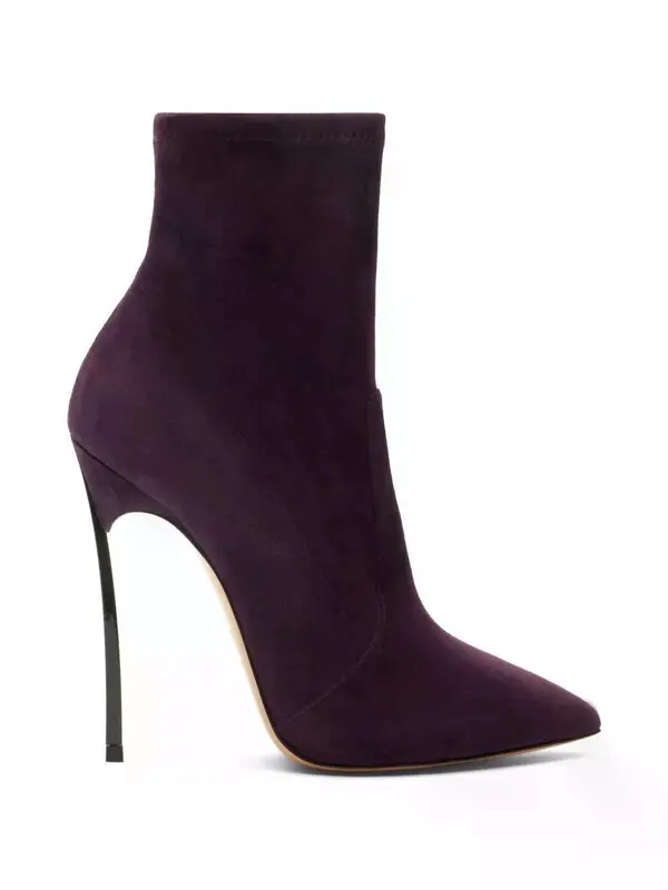 Casadei Blade Pointed-toe Ankle Boots - Purple