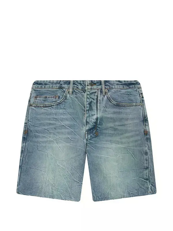 Ksubi Chopper Raw-cut Denim Shorts - Blue